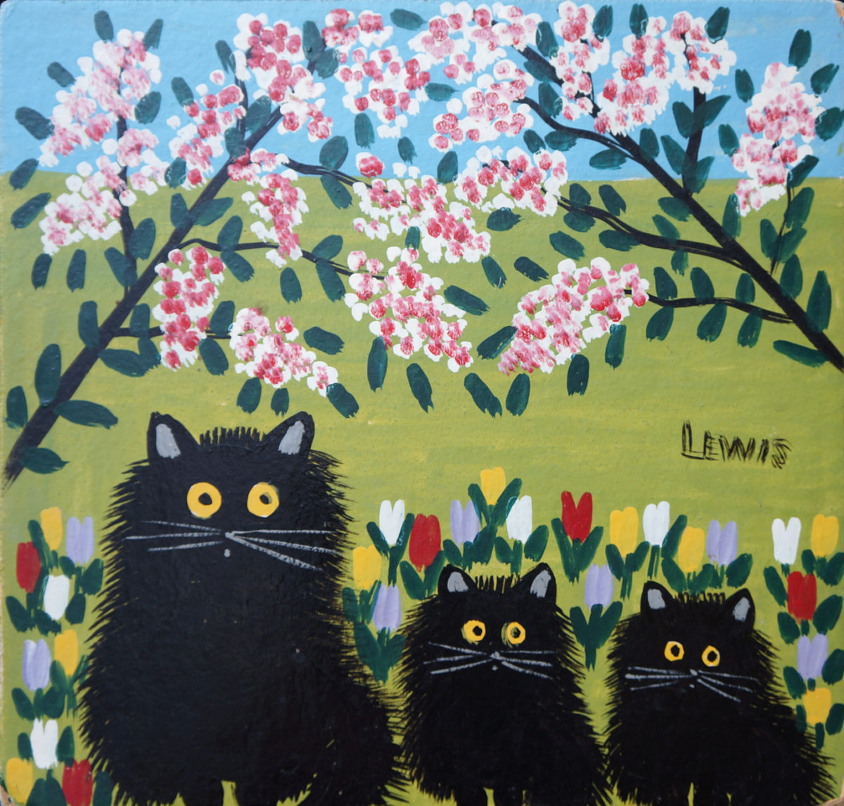 Black Cat and Kittens – Maud Lewis